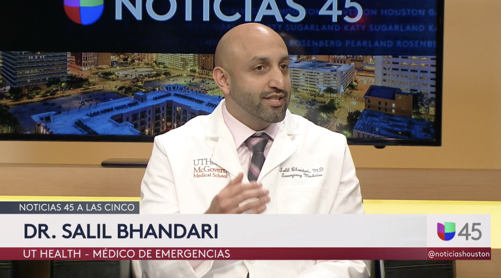 Dr. Bhandari on Univision | TX-CARES